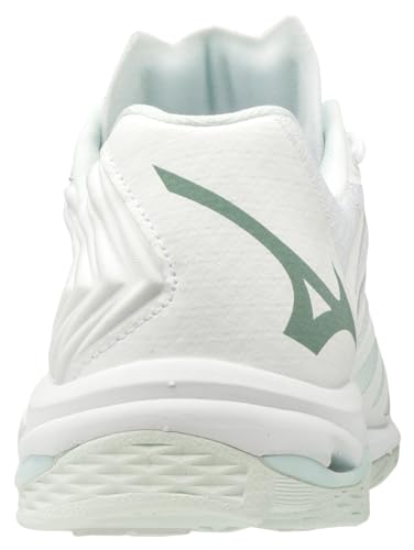 Mizuno womens Wave Lightning Z5 Indoor Court Shoe, White, 8.5 US