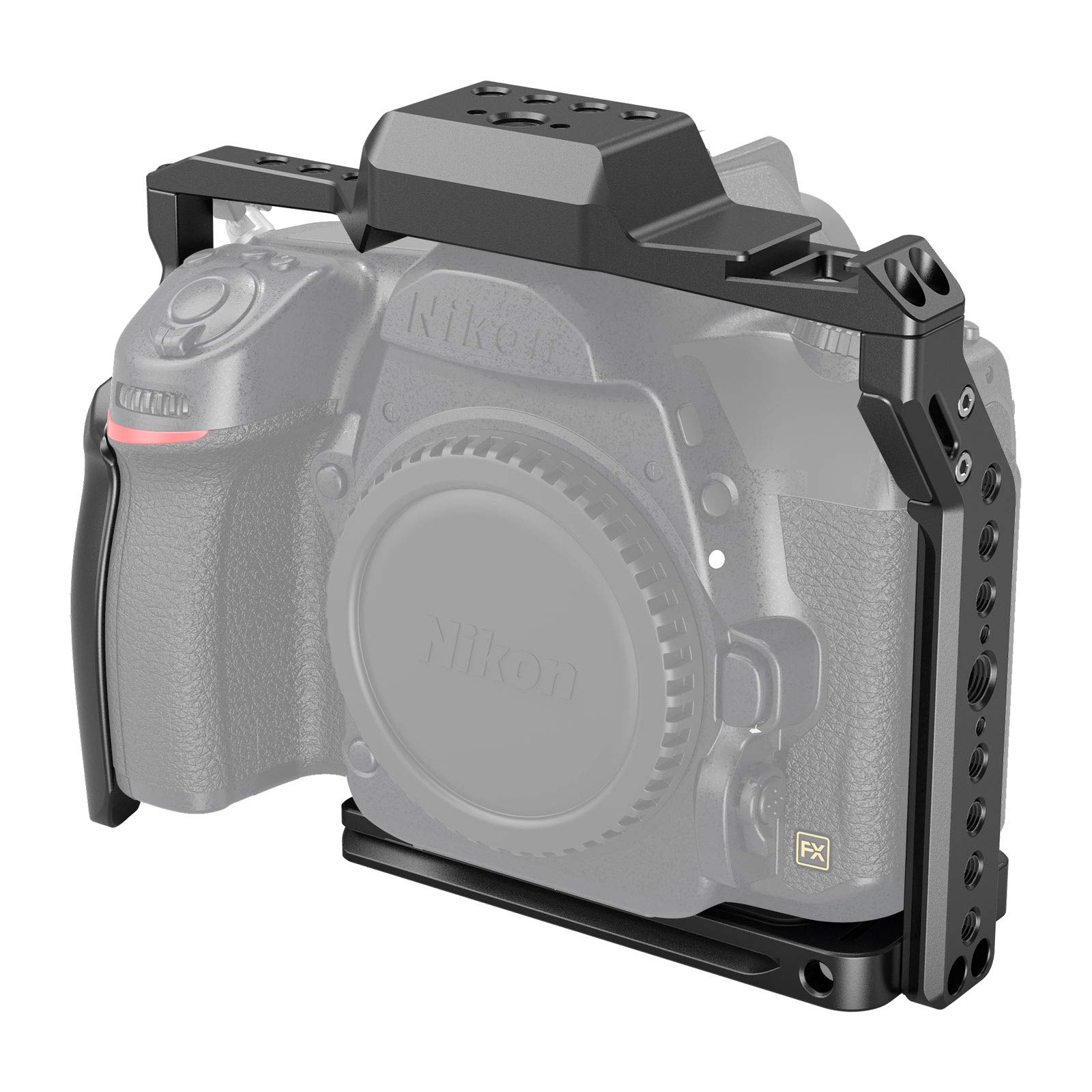 SmallRig Aluminum Alloy Cage for Nikon D780 Camera, Built-in NATO Rail and Cold Shoe Mount for Microphone and Light - 2833