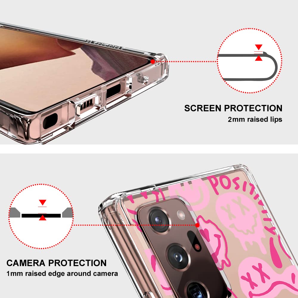 MOSNOVO Designed for Galaxy Note 20 Ultra Case, [6.6 FT Military Grade Drop Protection] Clear Shockproof Phone Cover for Samsung Galaxy Note 20 Ultra 5G - Floral Garden