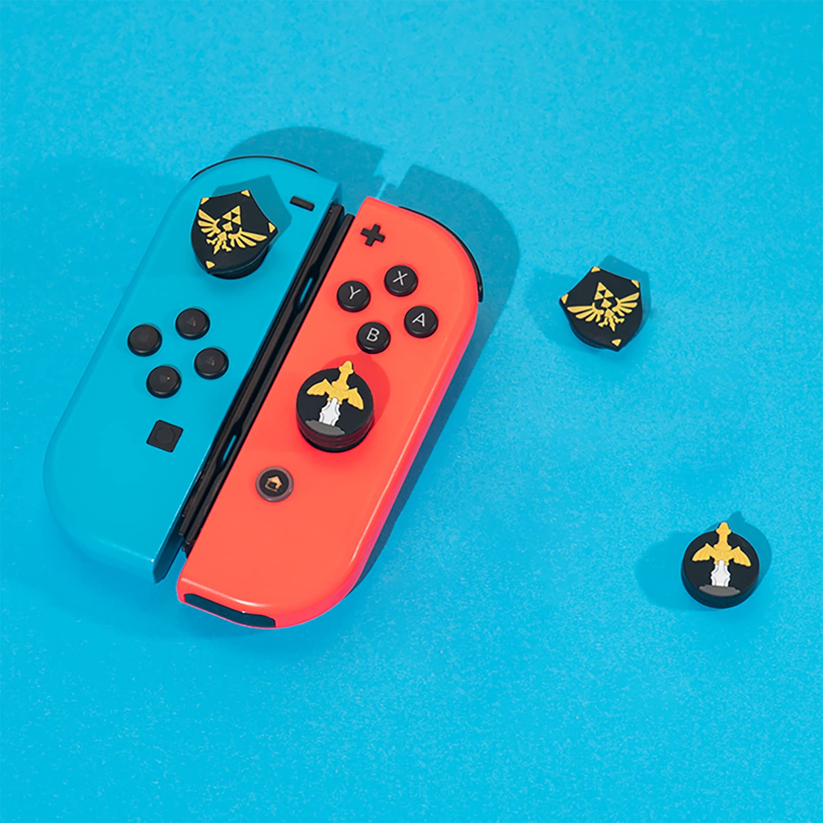 Thumb Grips for Nintendo Switch The Legend of Zelda Skyward Sword Joycon, Master Sword and Hylian Shield