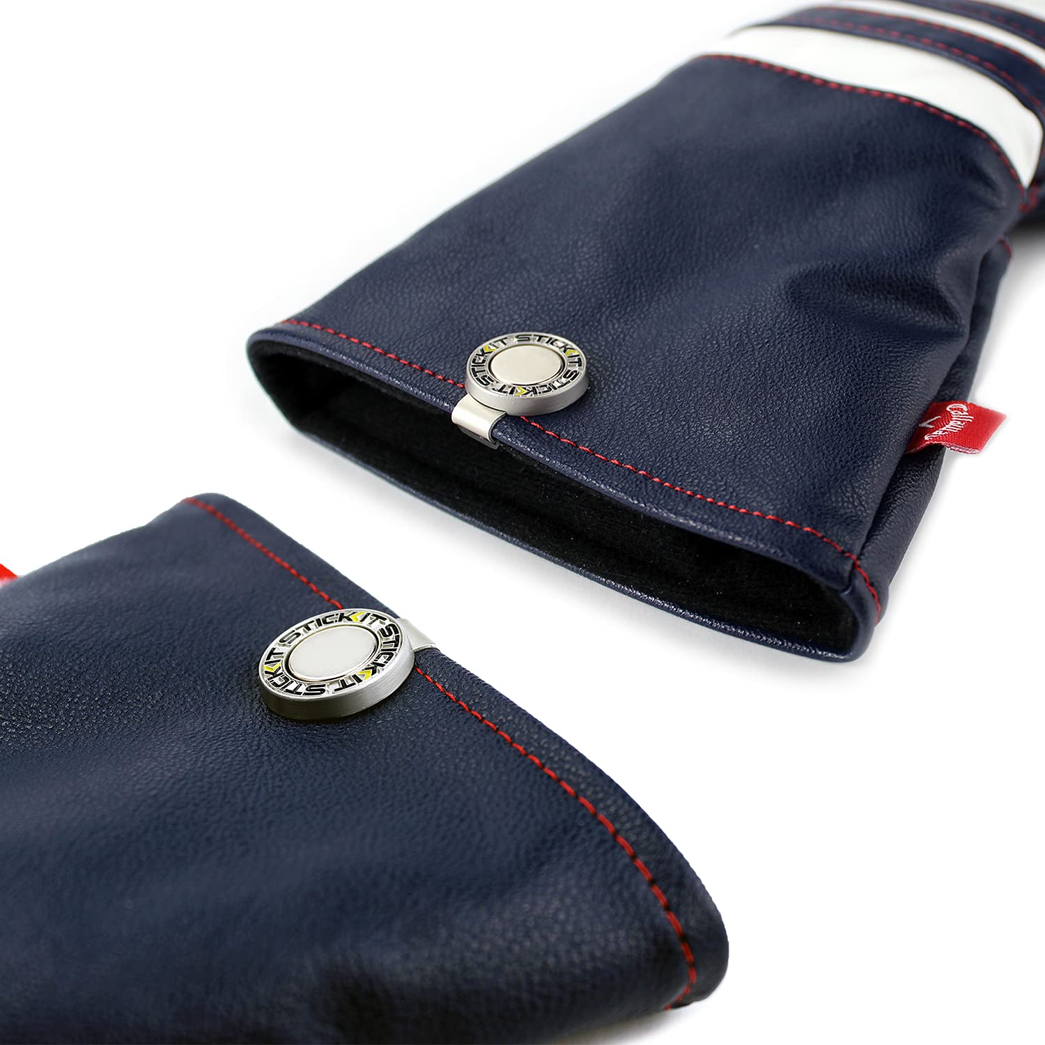 STICKIT Magnetic Golf Clips [2-Pack] Instantly Makes Your Golf Glove, Head Covers, Other Golf Gear & Accessories Magnetic for Convenient Positioning and Quick ’N Easy Use