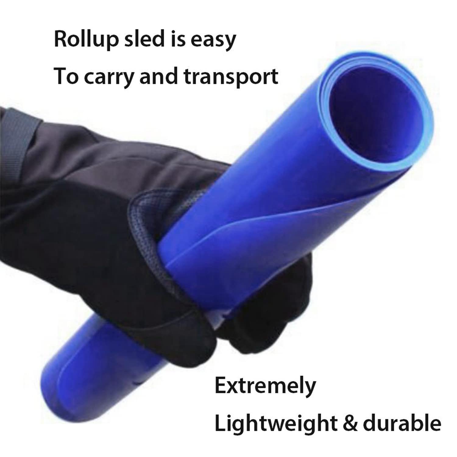Snow Sled Flying Carpet, Roll Up Snow Slider with Handle for Kids and Adults, Portable Ski Flying Blanket Flexible Grass Skiing Carpet