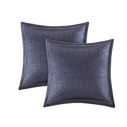 Madison Park Sophisticate 8 Piece Velvet Comforter Set Bedding, King, Grey
