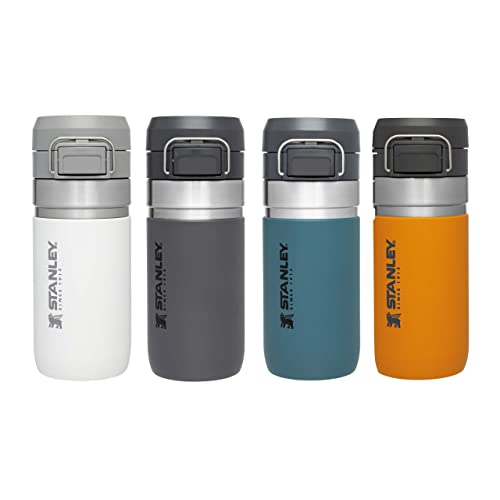 Stanley Quick Flip Stainless Steel Water Bottle .47L / 16OZ Polar β Leakproof Metal Water Bottle Kids - Push Button Locking Lid - BPA-Free Kids Thermos Water Bottle - Dishwasher Safe