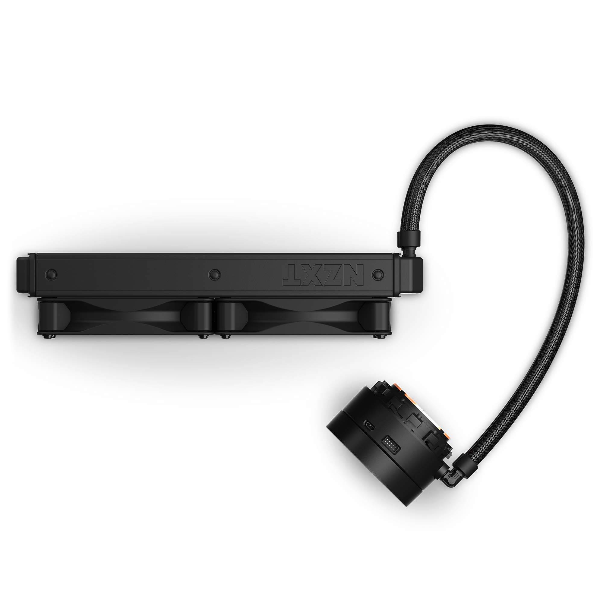 NZXT Kraken X53 240mm - RL-KRX53-01 - AIO RGB CPU Liquid Cooler - Rotating Infinity Mirror Design - Improved Pump-Powered By CAM V4-RGB Connector-Aer P 120mm Radiator Fans (2 Included), Black, X Gen 3