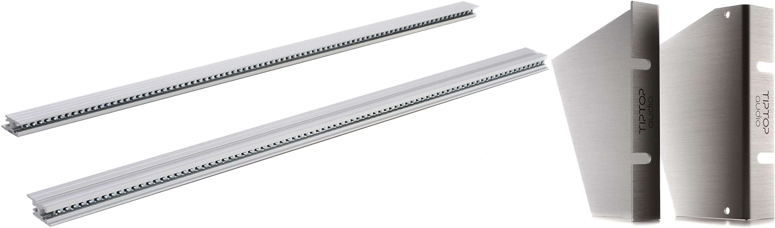 Tiptop Audio Z-Rails 84hp - Silver + Tiptop Audio Z-Ears Tabletop - Silver Value Bundle