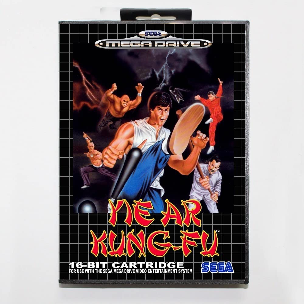 Yie Ar Kung Fu Game Cartridge 16 Bit MD Game Card With Retail Box For Sega Mega Drive For Genesis (Black)