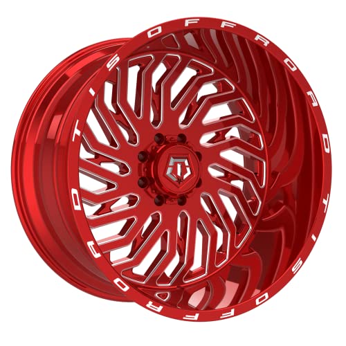 TIS 561RM Gloss Red Milled 26x14 6x135 / 6x5.5-76mm (561RM-2646876)