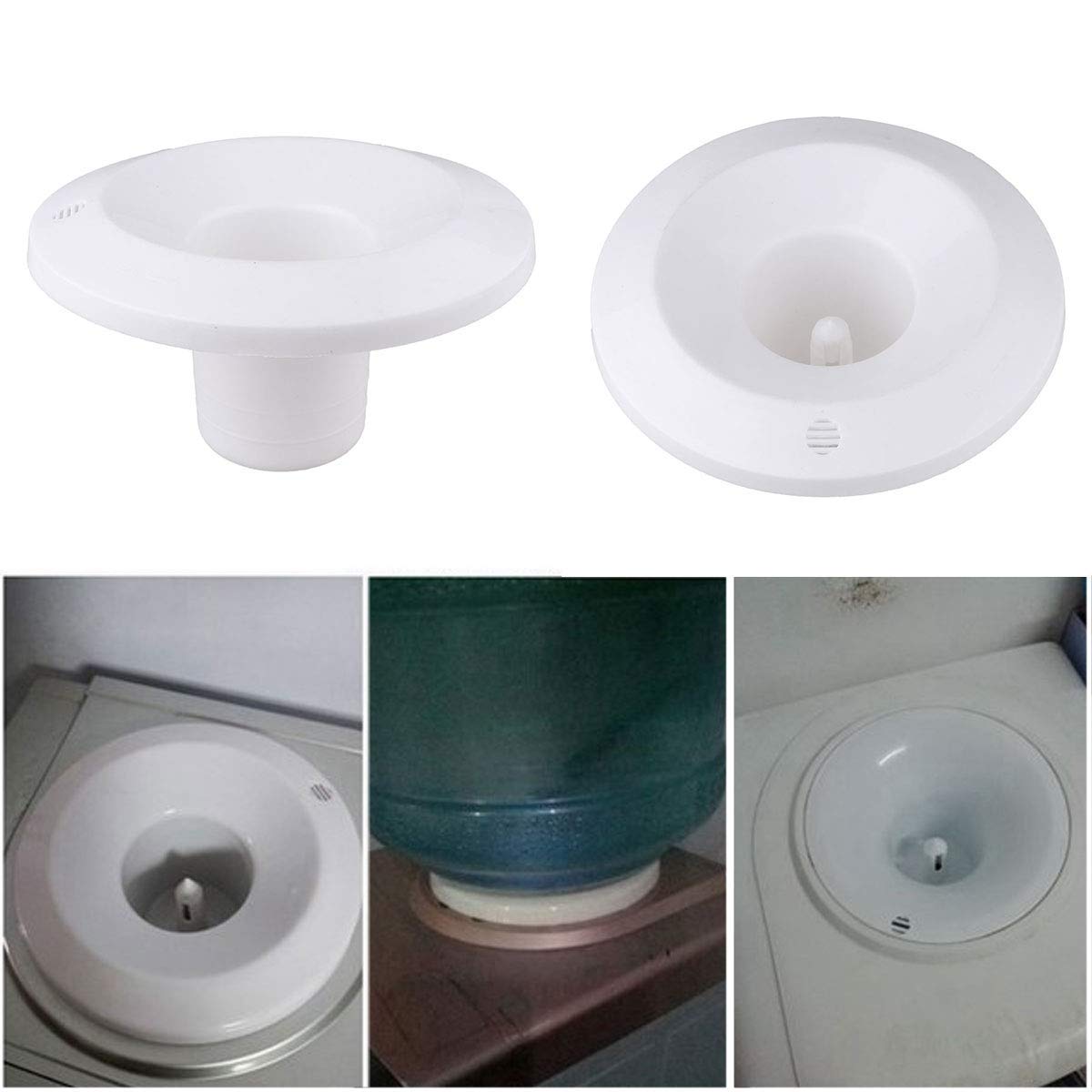 Water Cooler Water Dispenser Smart Seat WaterGuard Assembly Bottle Holder Replacement Part for Bottled Water Coolers (1 Piece/White)