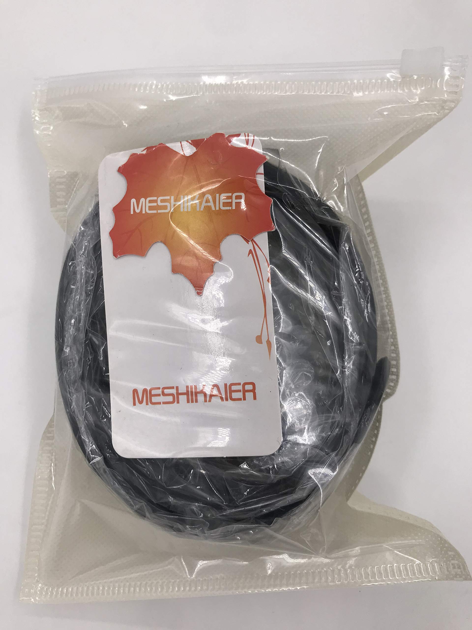 MESHIKAIER Candy Colour Unisex Adjustable Rubber Silicone Belt with Plastic Buckle (Black)