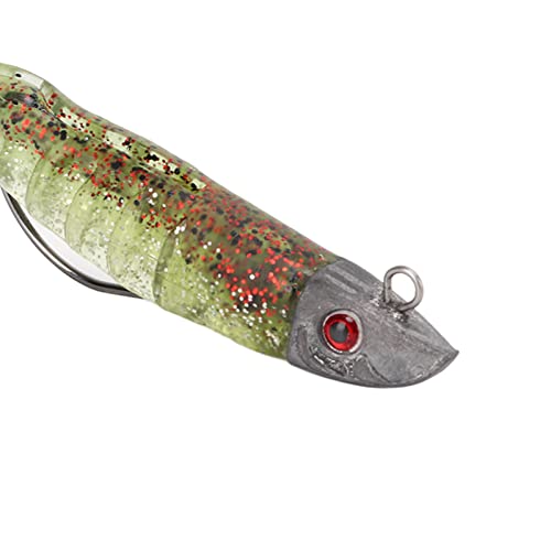 Soft Lure, Artificial Fishing Lure Compact Feel Comfortable for Freshwater for Saltwater for Anglers(Willow Yellow)