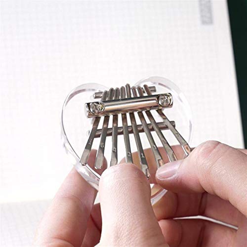 TIANMINJIEDM Mini Thumb Piano Kalimba 8-Note Finger Piano Beginner's Portable Instrument Thumb Piano (Color : A)