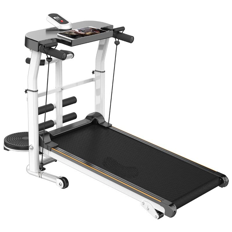 Sports Exercise Powerless Treadmill Household Type Small Ultra Quiet Multi Functional Indoor Folding Mechanical Treadmill ((Black) Basic+Four-in-one Twist Waist (with Protective Belt) is a