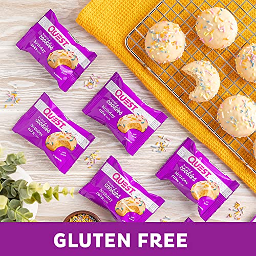 Quest Nutrition Birthday Cake Frosted Cookies, 8 Count (Pack of 3)