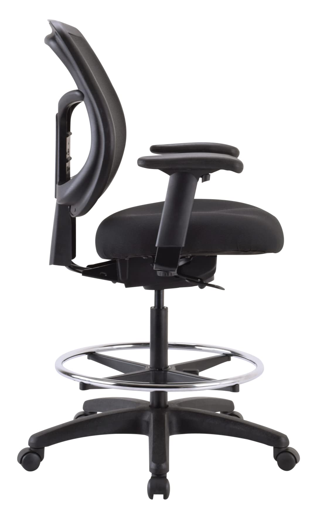 Raynor EuroTech Apollo Mesh Fabric Back Fabric Drafting Chair, Black (DFT9800)