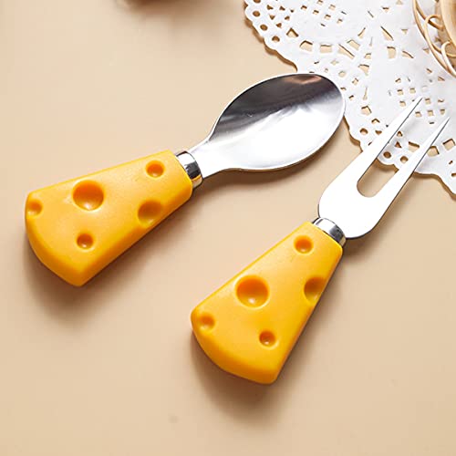 TIATA Cheese Knife, Stainless Steel Cheese Knives, This Set is Very Suitable for All Cheese Flavors, Sharp Knife, Cheese Knife Gift Set(B)