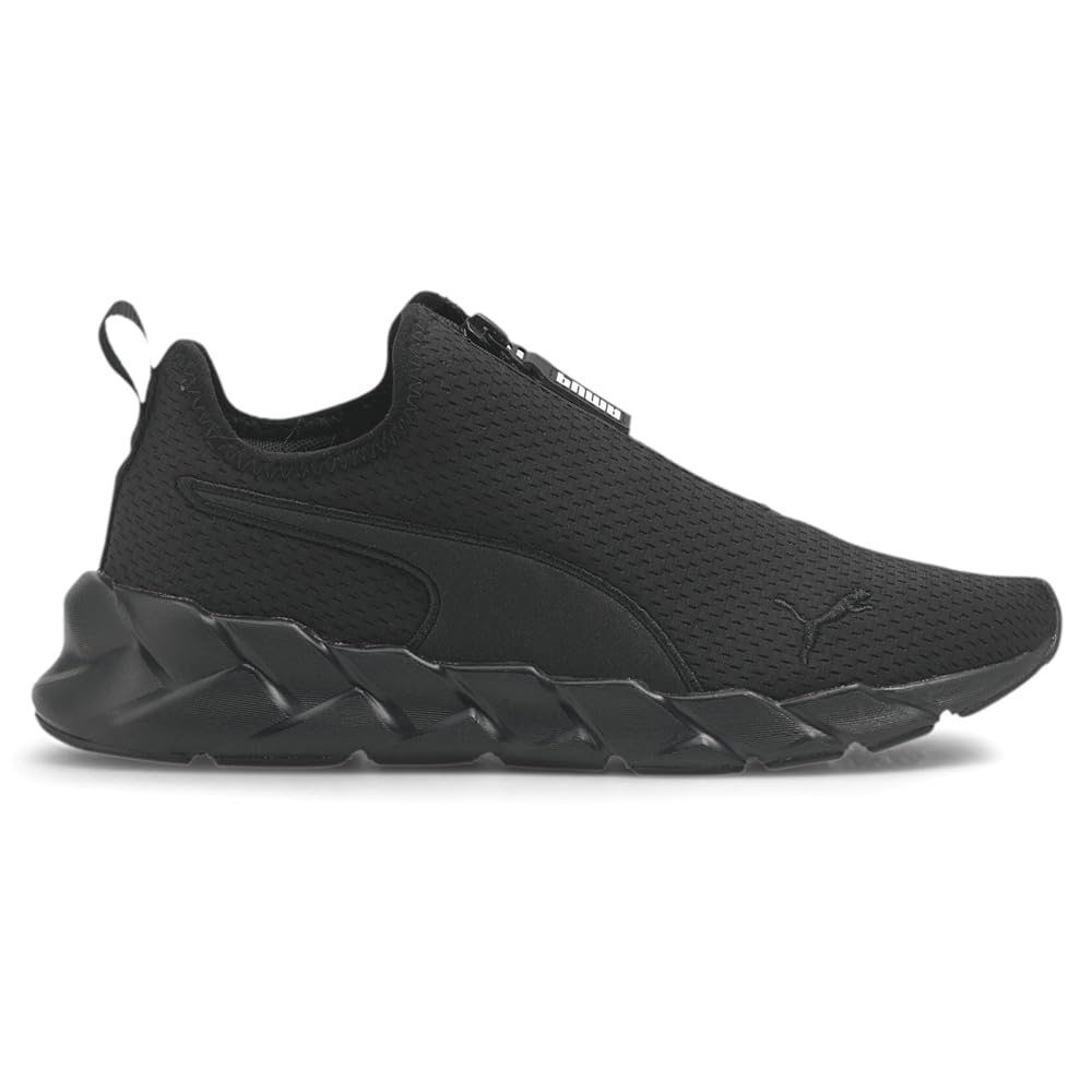 Puma Womens Weave Zip Slip On Training Sneakers Shoes - Black - Size 5.5 M