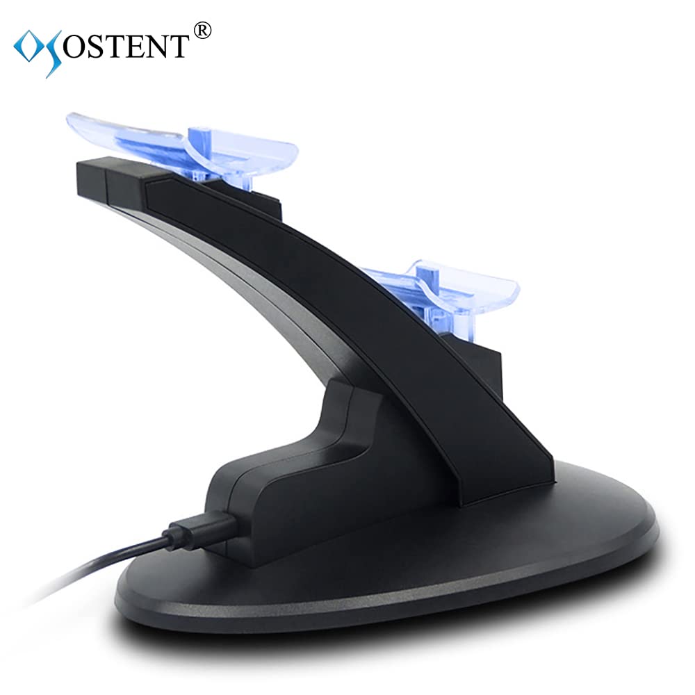 OSTENT USB Dual Charger Charging Dock Power Station Stand for Nintendo Switch Pro Controller