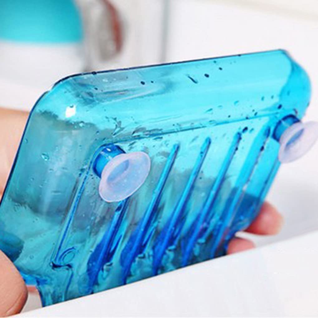 PLMM soap Box, Kitchen Bathroom Flexible Soap Dish Plate Holder Tray Soapbox Bathroom Accessories for Soap Sink Sponge Drainage Drainage Soap (Color : NO2)