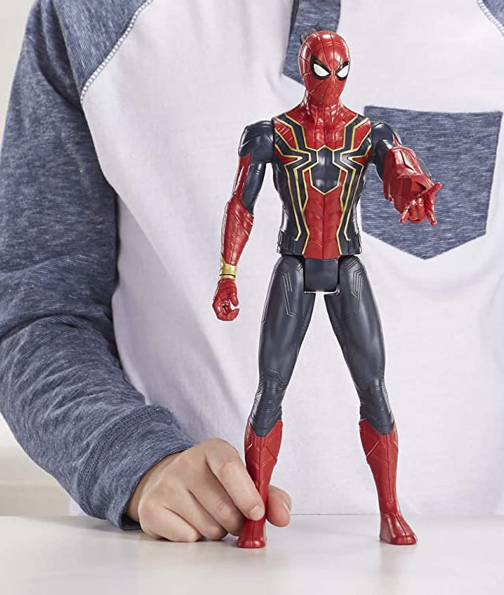 Titan Hero Series Iron Spider 12 Inch Spiderman Action Figure with Power Fx Port