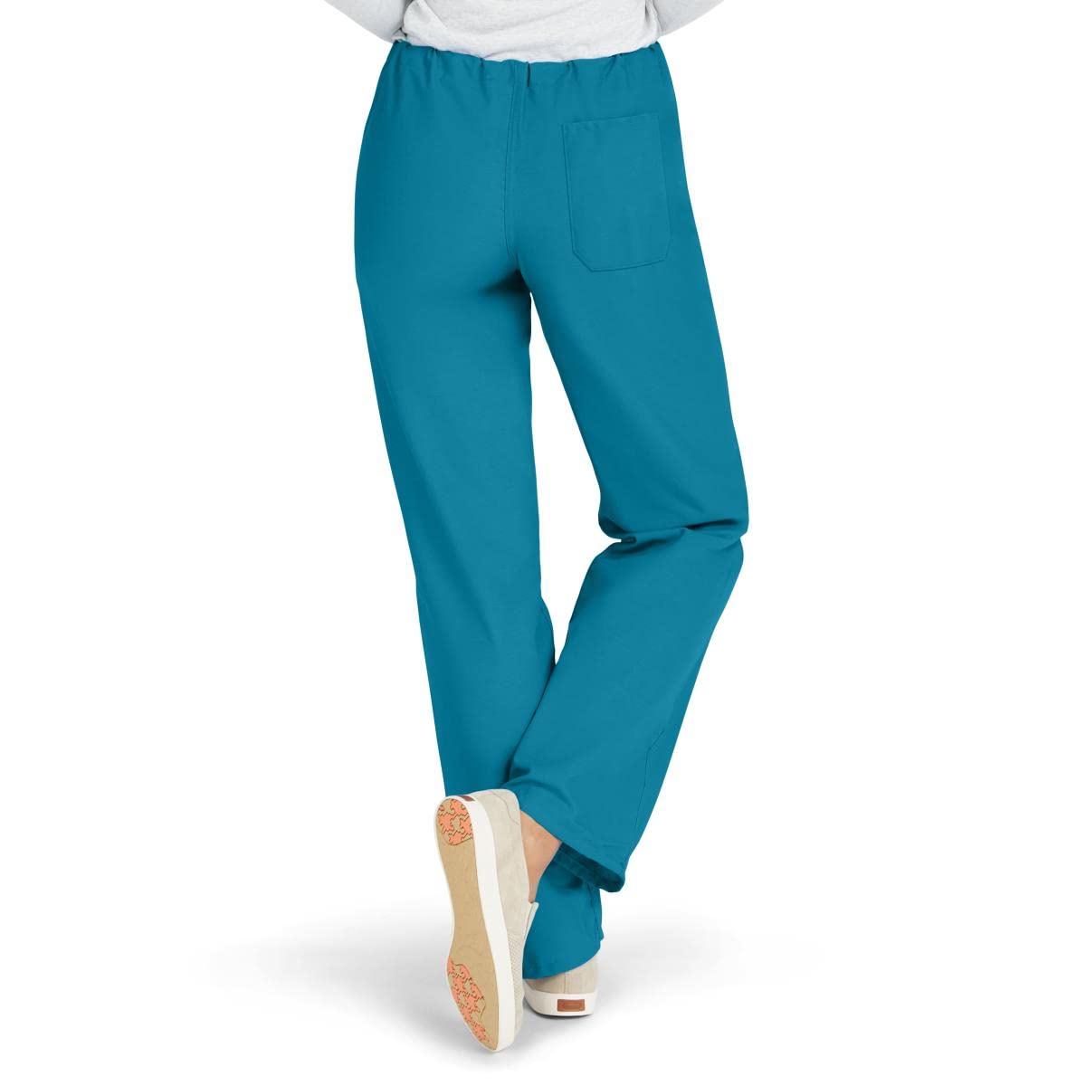 Medline AngelStat Unisex Reversible Scrub Pants with Drawstring Waist, Peacock, 4X-Large, Medline Color Code - High-Quality Medical Uniforms