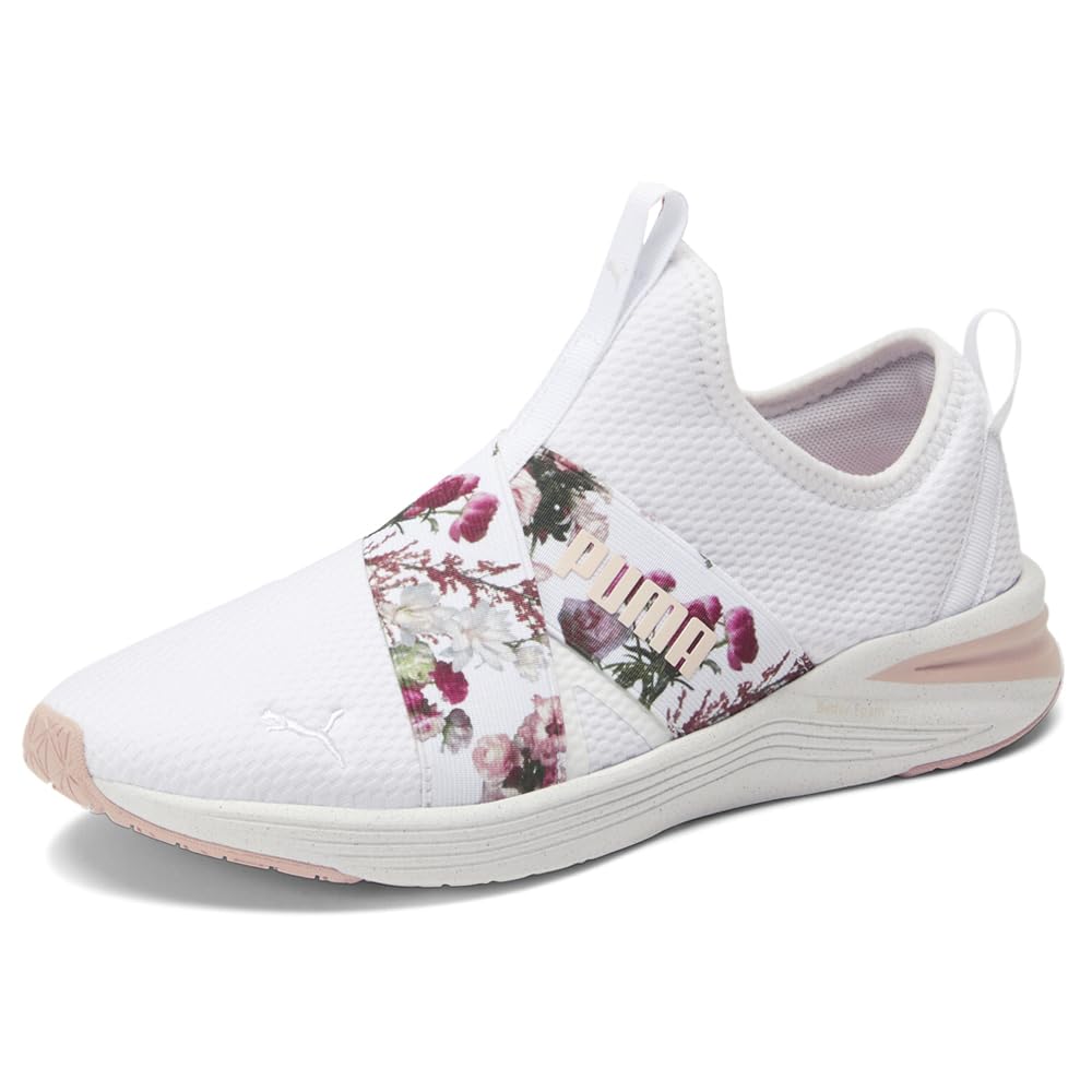 Puma Womens Better Foam Prowl Floral Slip On Training Sneakers Shoes - White - Size 7.5 M