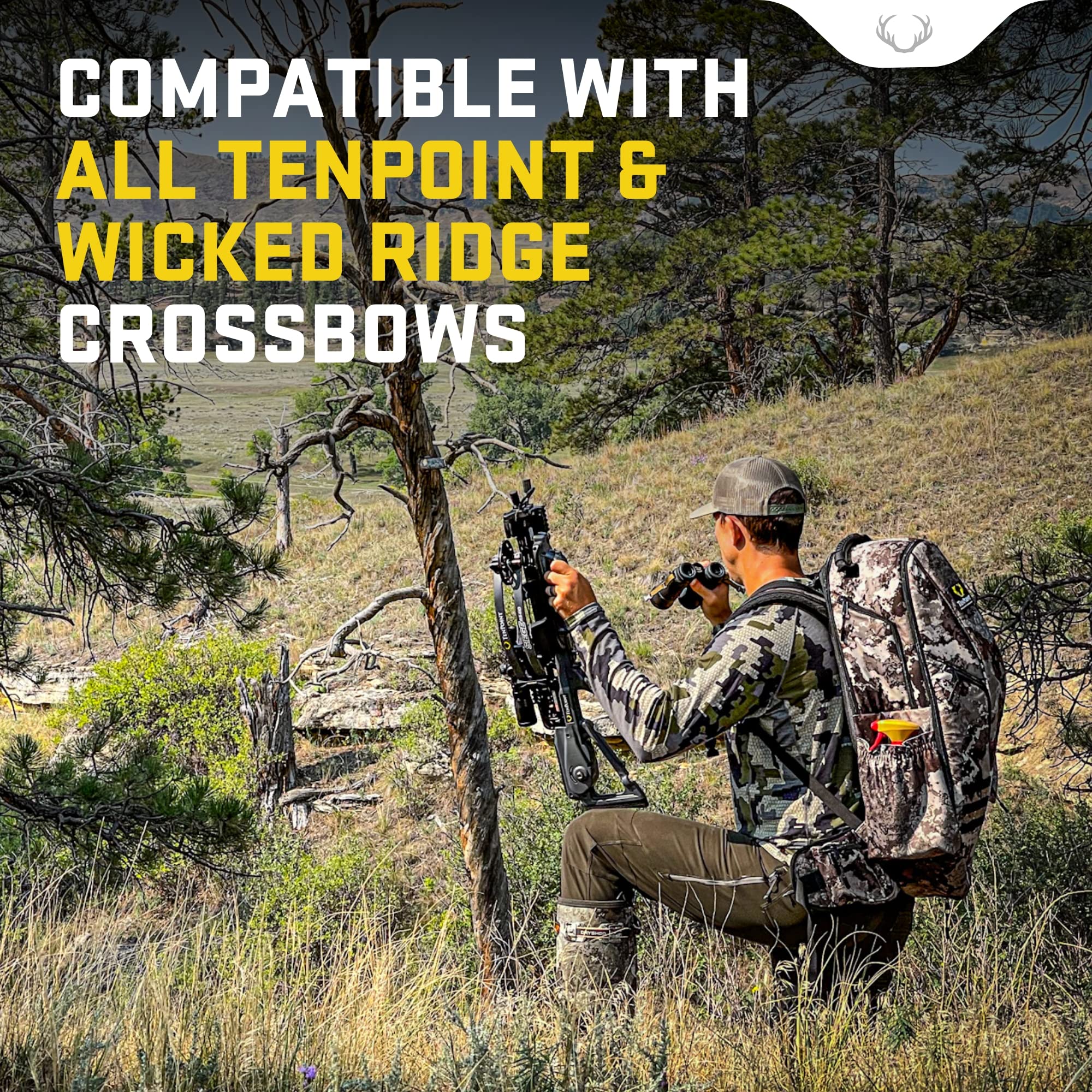 TenPoint Tech Bow Hanger, Black - Compatible with All Reverse-Draw TenPoint & Wicked Ridge Crossbows