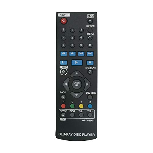 New AKB75135401 Replace Remote for LG Blu-ray Player UP870 UP875 UBK80 BP550 BPM25