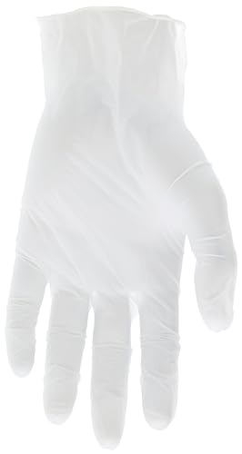 MCR Safety 5015M SensaGuard Vinyl Disposable Industrial Food Service Grade Powderfree Gloves, Medium, 1-Pair
