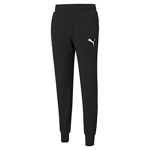 PUMA mens Essentials Sweatpants, Black/Cat, X-Large US