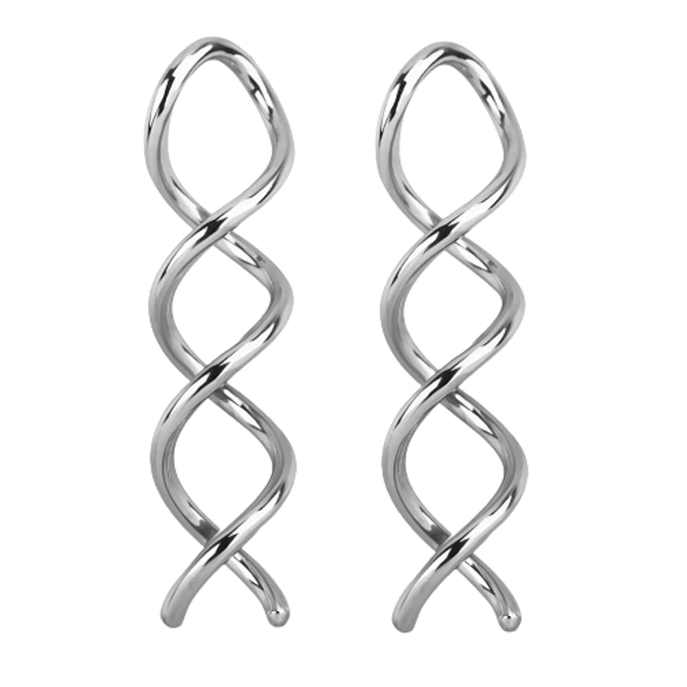 Pierced Owl 10-16GA Steel Swirl Twisted Coil Tapers, Sold as a Pair (16GA (1.2mm))