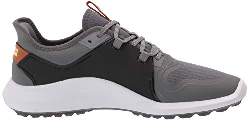 PUMA mens Ignite Fasten8 Golf Shoe, Quiet Shade-gold-puma Black, 10 US