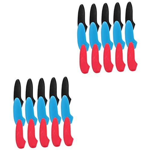 TOGEVAL 60 pcs for Cleaver Household Knife Tips Protector Protecting Flexible Caps Guards Point End and Anti-Scratch Sheath Blades Multi-Function Gags Cover Chef Plastic Sleeves