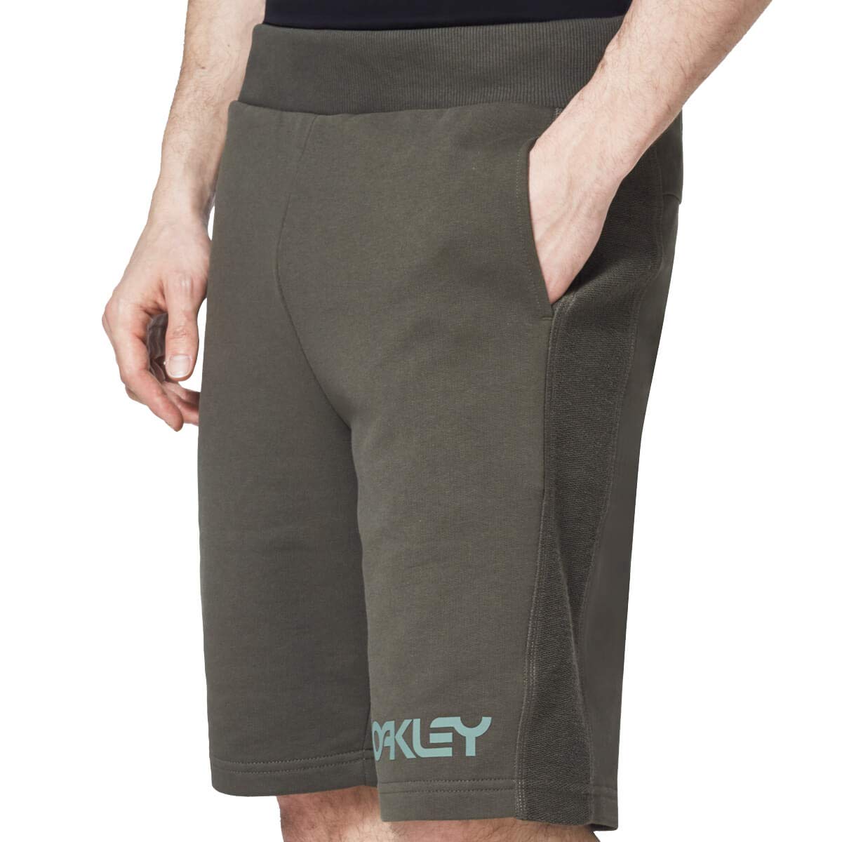 Oakley Men's Reverse Fleece Short, Blackout, X-Large