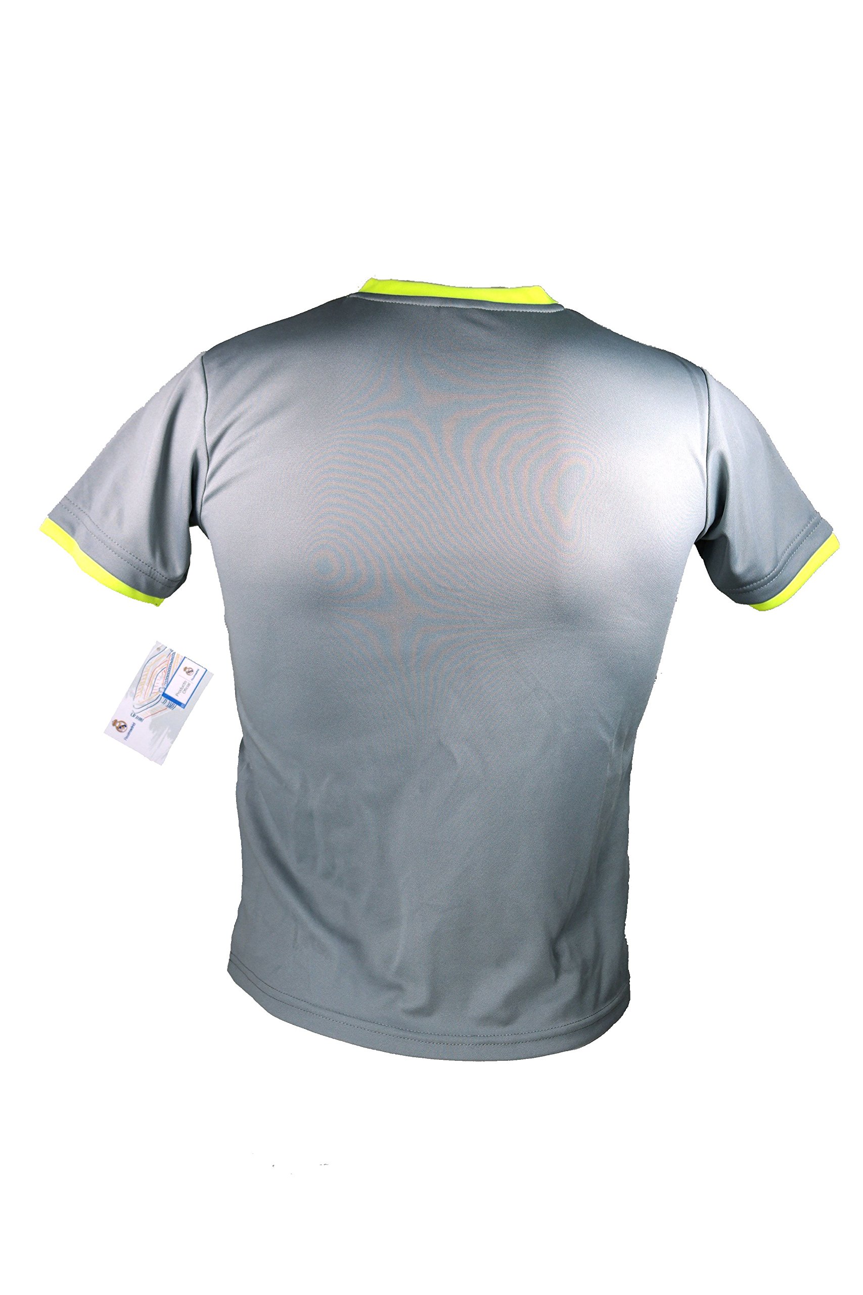 Rhinox Group Compatible with Real Madrid Official Soccer Youth Poly Jersey -05 YS Black