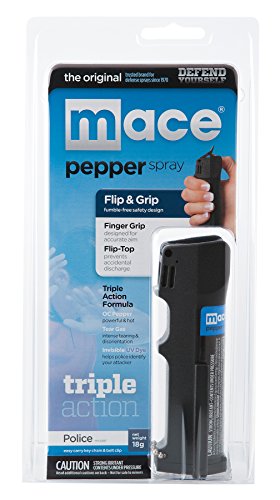 Maximum Protection Bundle: Mace Brand 10% Police Model Triple Action Pepper Sprays - Lot of 2 Pieces as Shown
