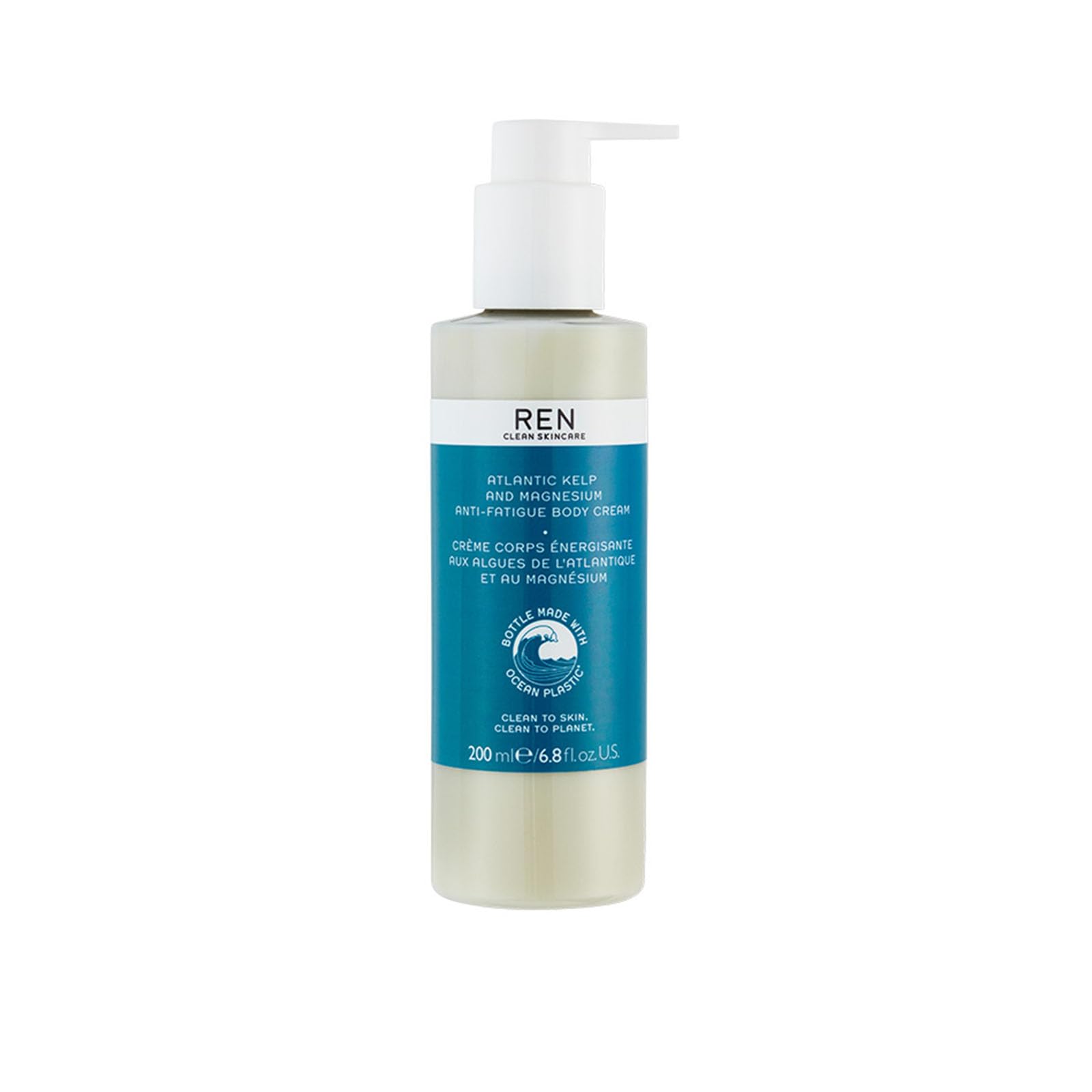 REN Clean Skincare - Atlantic Kelp And Magnesium Anti-Fatigue Body Cream, 6.8 fl oz