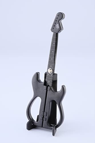 Stratocaster Electric Guitar Scissors with Stand and Cap, Black - Fluorine Coating, Japanese Stainless Steel - Made in Seki Japan