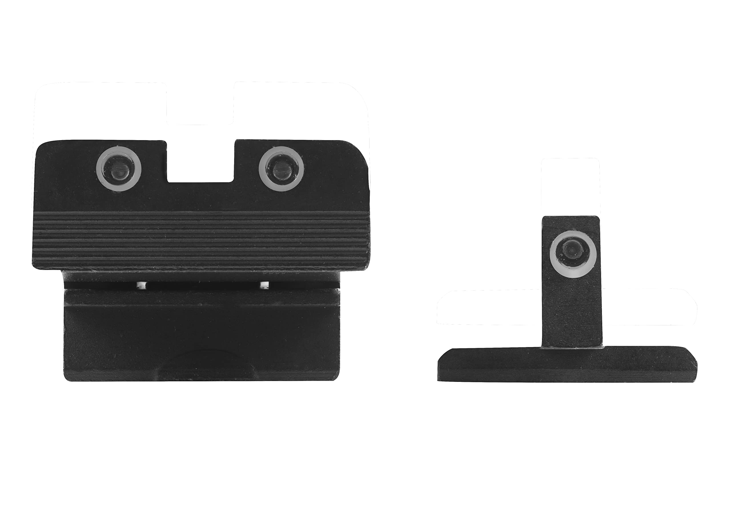 MEPRO Tru-Dot Adjustable Night tritium Sights Compatible with HK USP Full Size Tactical Expert Model Green tritium dots Glow on Sight self Illuminated Meprolight Fixed Metal Sights