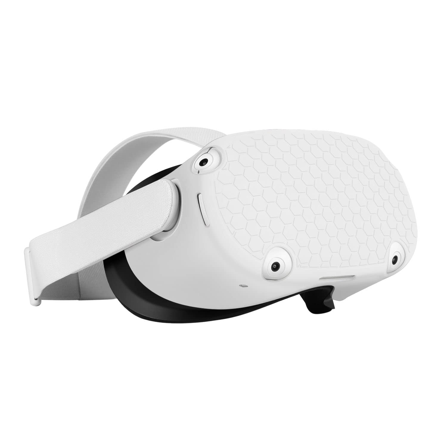 TNP VR Cover for Oculus Quest 2 Cover - White Silicone VR Cover for Oculus Quest 2 Protective Cover - Anti Scratch Dust Bump Oculus Protective Cover