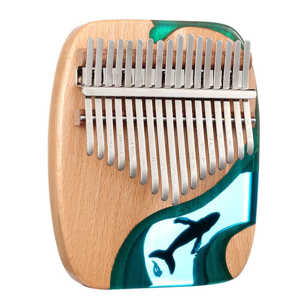 SDGH 17-Key Musical Instrument Beech Ocean Whale Thumb Finger Piano Creative Music
