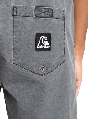 Quiksilver mens Taxer Walk Casual Shorts, Black, Large US