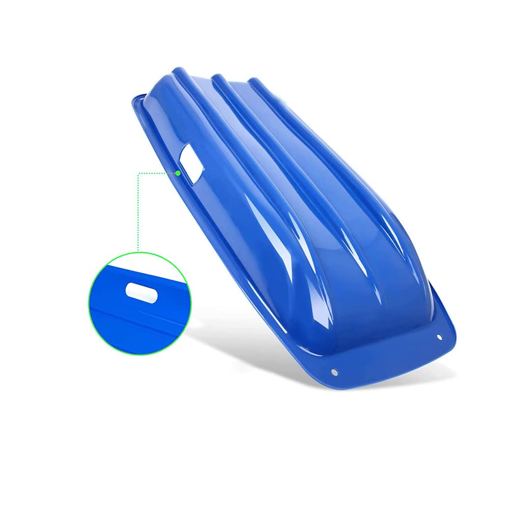Teyssor 35'' Snow Sled Plastic Toboggan with Pull Rope for Kids