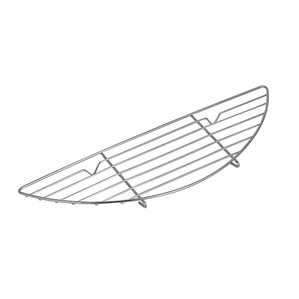 Stainless Steel Barbecue Wire Mesh, Small Half Round Cooling Rack with 2 Raised feet, Food Strainers, Anti-Scorching Grill Racks