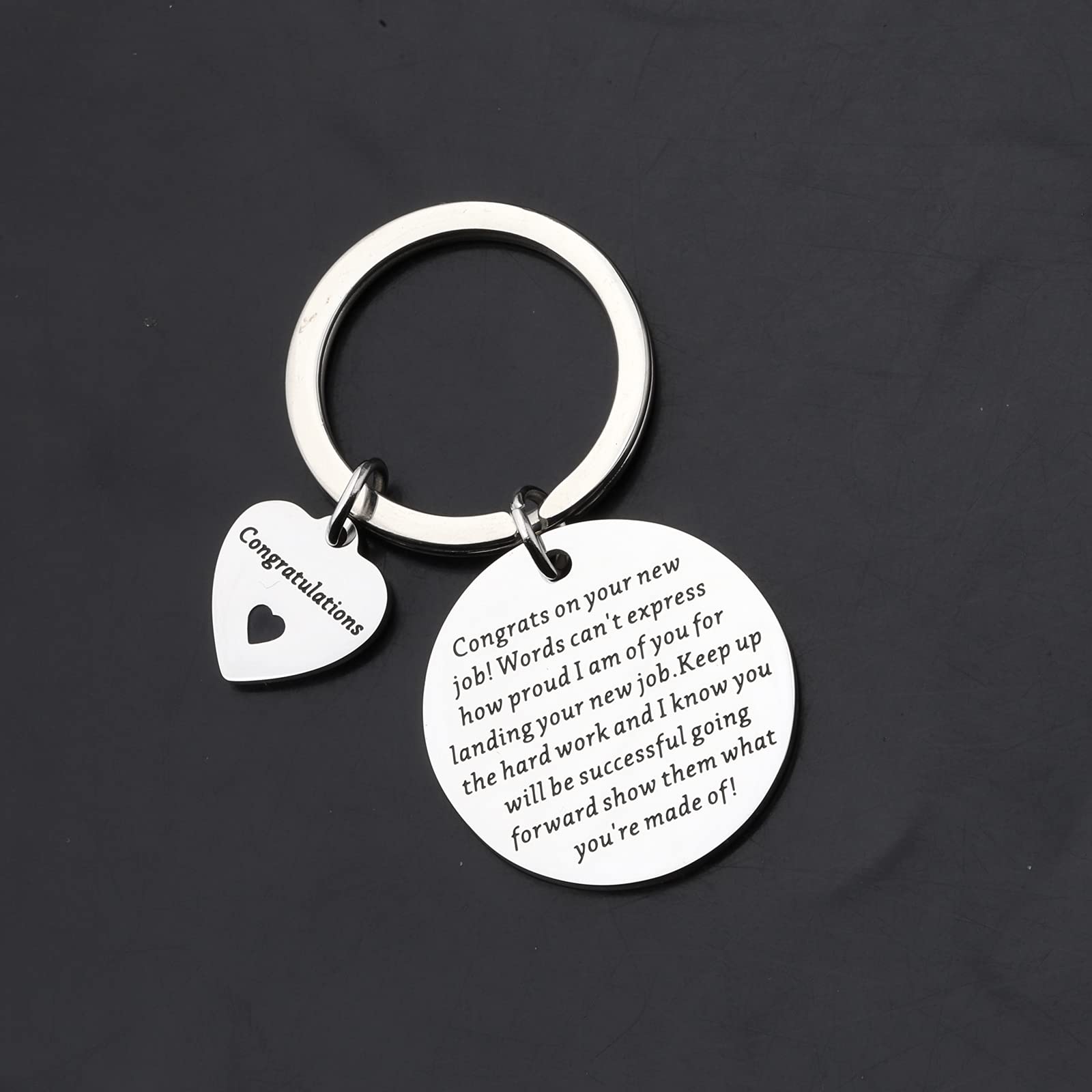 TGBJE New Job Gift Congratulations On Your New Job Keychain Gift Congratulation Gift Coworker Leaving Gift First Job Gift (Congrats new job)
