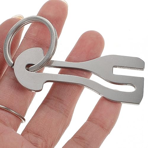 PATKAW 4pcs Shopping Trolley Release Key Removable Shopping Trolley Coin Stainless Steel Shopping Trolley Token