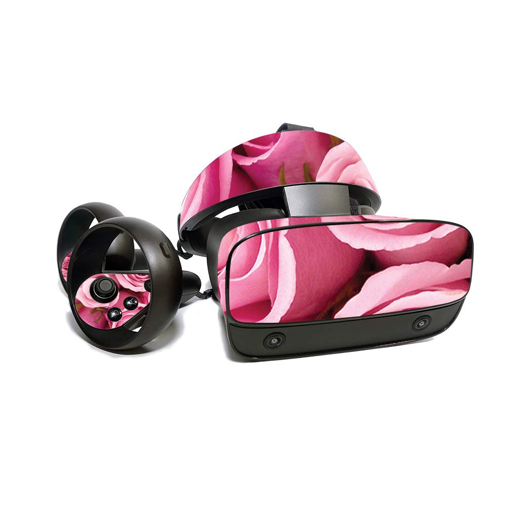 MightySkins Skin for Oculus Rift S - Pink Roses | Protective, Durable, and Unique Vinyl Decal wrap Cover | Easy to Apply, Remove, and Change Styles | Made in The USA