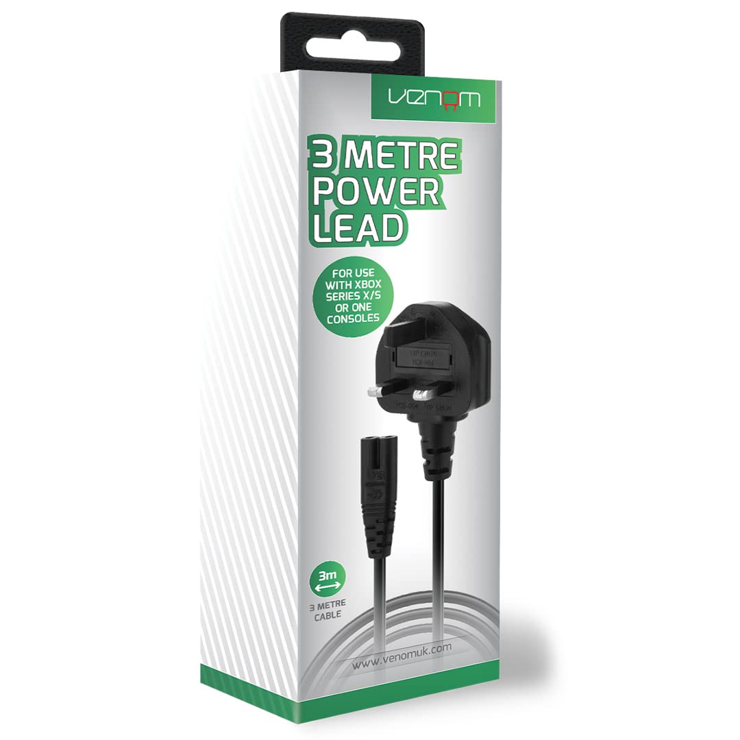 Venom 3 Metre Replacement Power Cable (Xbox Series X & S / Xbox One)