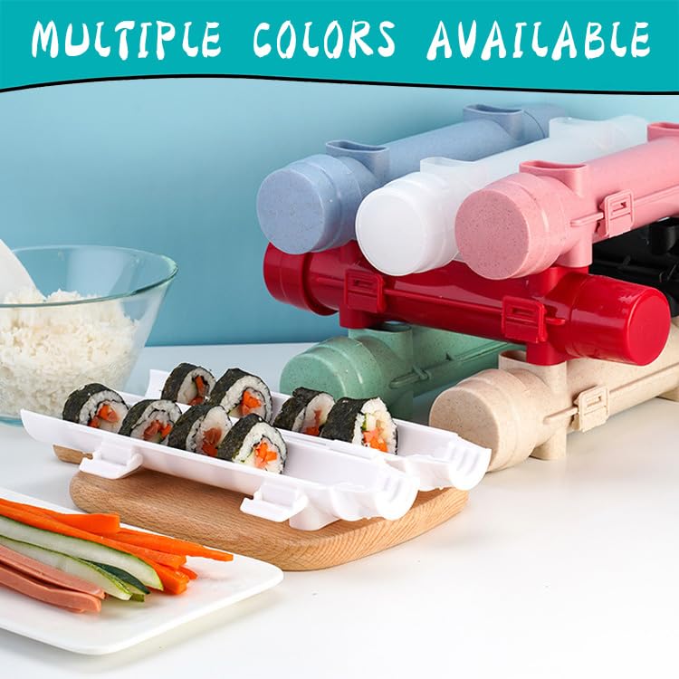 Sushi Making Kit, 22 Pcs Pro Sushi Kit Includes Bazooka Roller, Bamboo Mats, Avocado Knife, Sushi Knife, Chopsticks, Sauce Dishes, Rice Spreader & More All-in-One DIY Sushi Gift