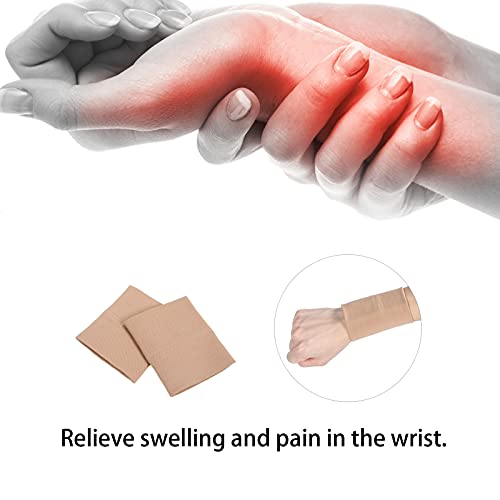 Sonew Compression Wrist Support Sleeves, Breathable Hand Support for Wrist Swelling, Soreness, Carpal Tunnel and Sprained, Elastic Sports Wrist Bands for Men